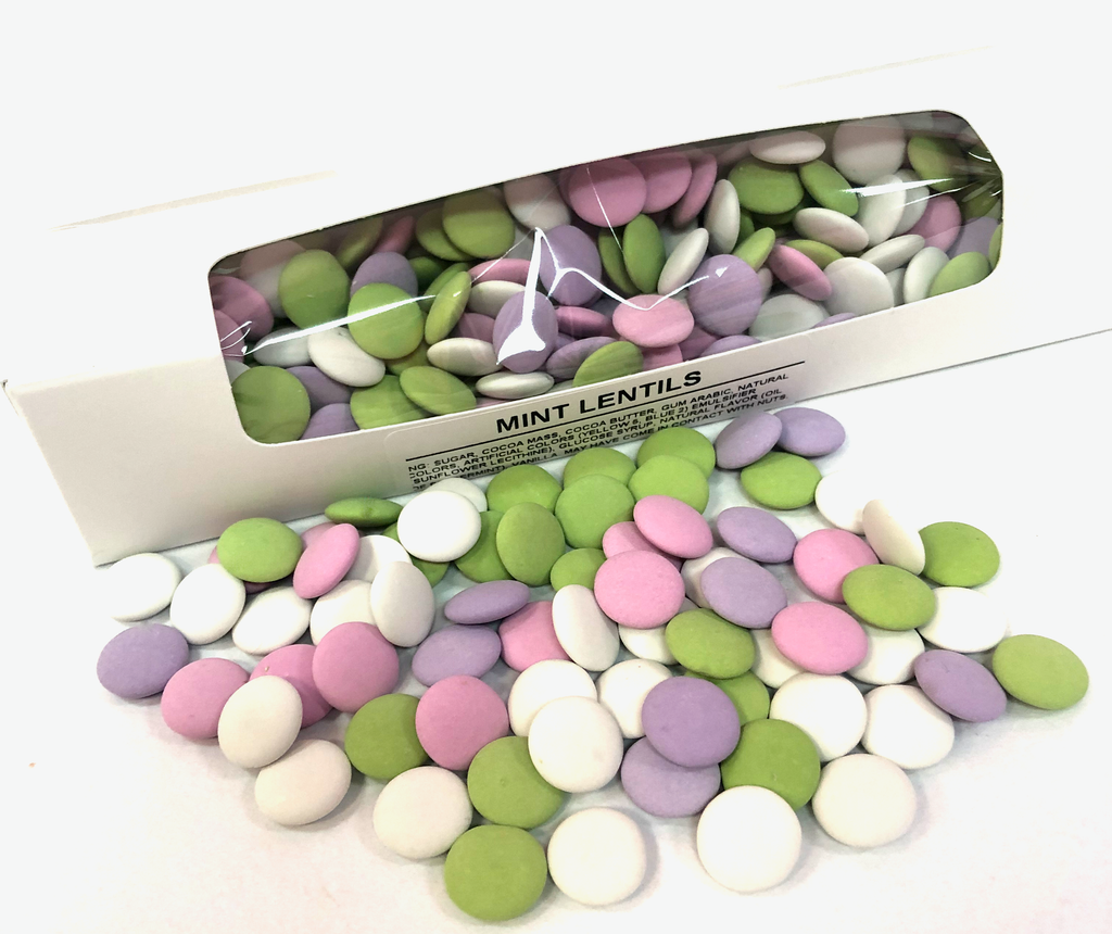 Candy Coated Chocolate Mint Lentils – Chocolates With Love